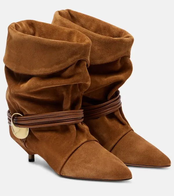 Isabel Marant Étoile Edrika Suede Ankle Boots - Brown