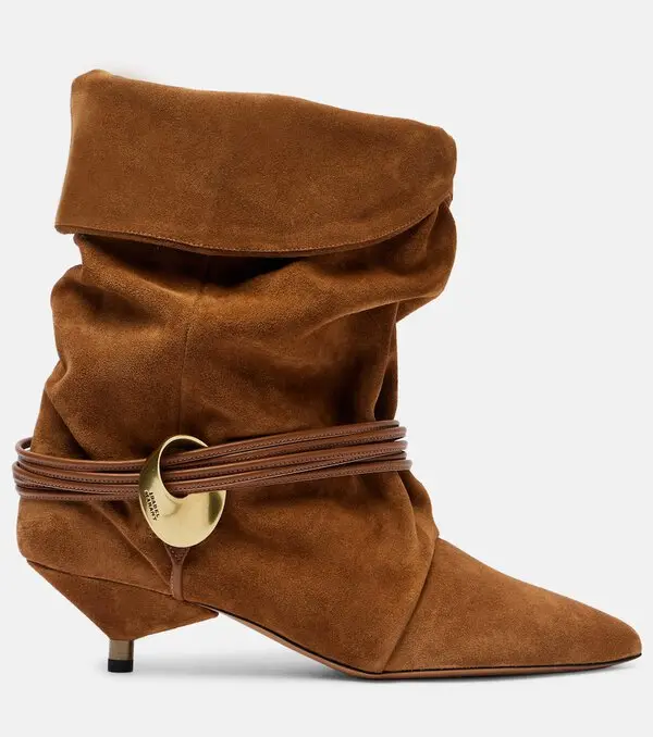Isabel Marant Étoile Edrika Suede Ankle Boots - Brown