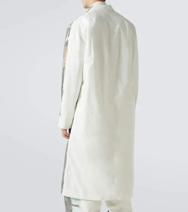 Dries Van Noten Printed Double-breasted Cotton Coat