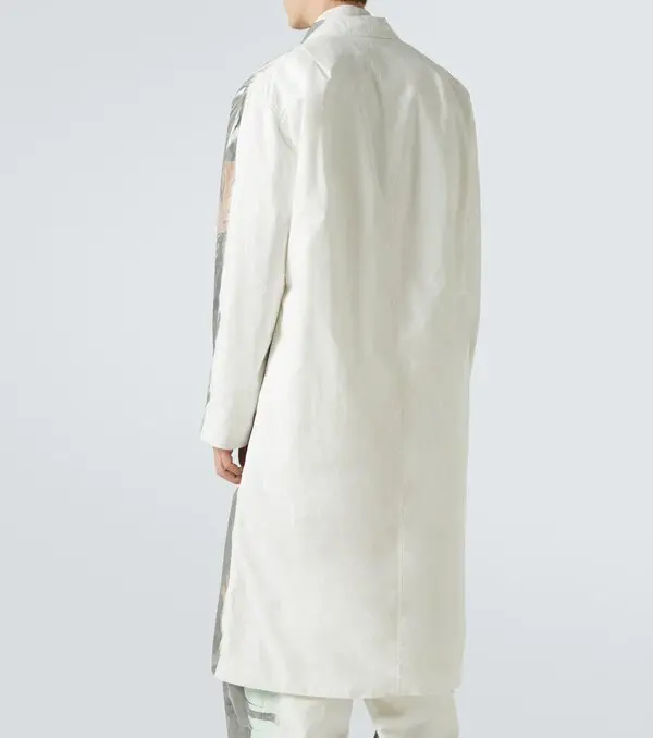 Dries Van Noten Printed Double-breasted Cotton Coat
