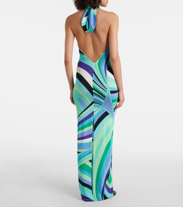 Emilio Pucci Iride Open-back Maxi Dress