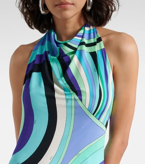 Emilio Pucci Iride Open-back Maxi Dress