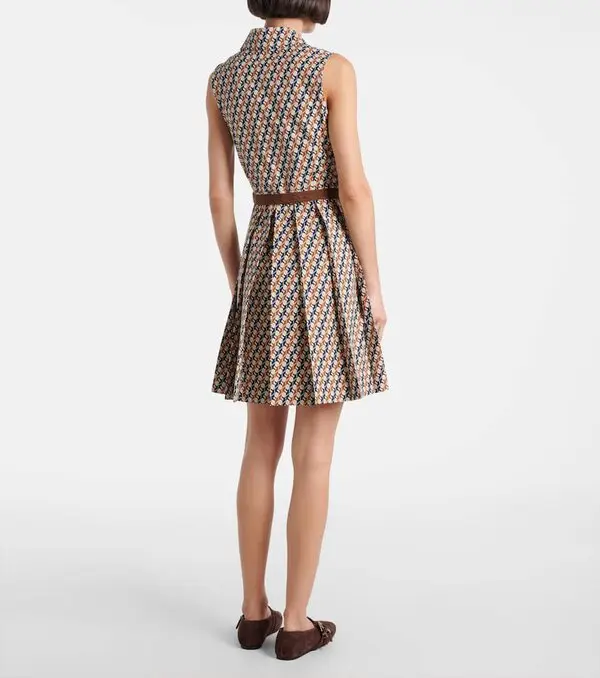 Tory Burch Pleated Printed Tennis Dress