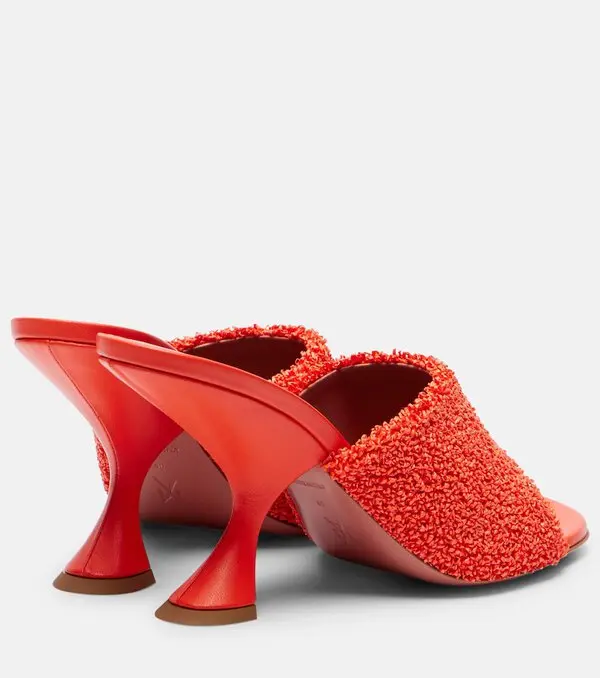 Amina Muaddi Taylor 90" Mules - Orange