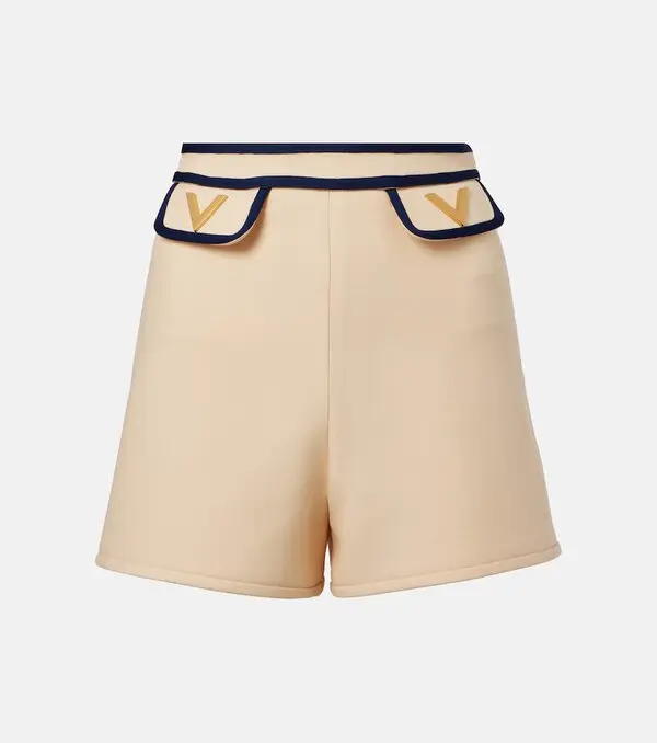 Valentino Garavani Crêpe Couture Shorts - Beige