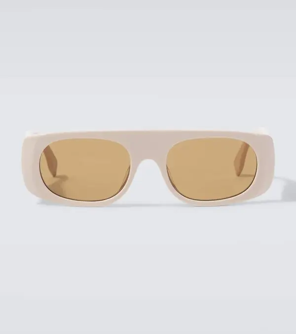 Fendi Oval Sunglasses - Beige