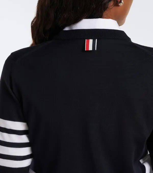 Thom Browne 4-bar Wool Sweater - Blue