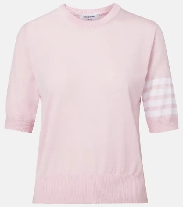 Thom Browne 4-bar Wool Sweater - Pink