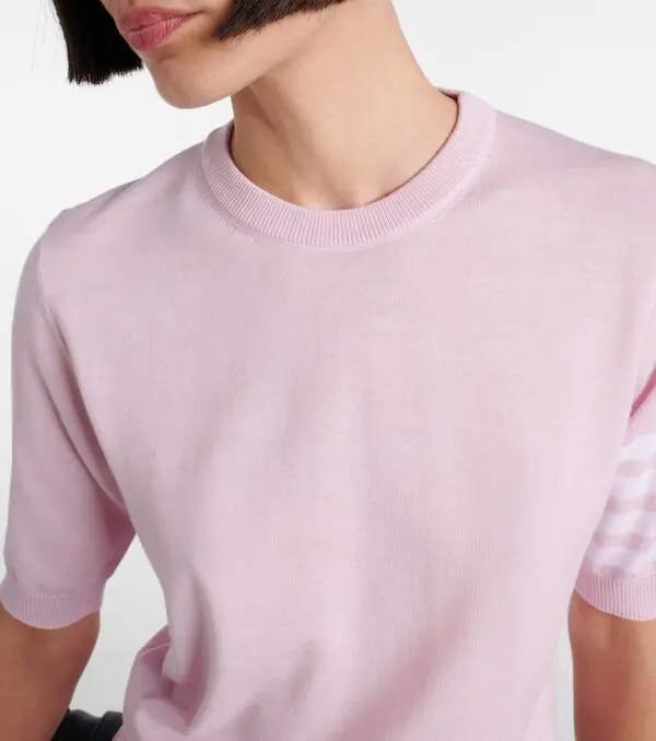 Thom Browne 4-bar Wool Sweater - Pink