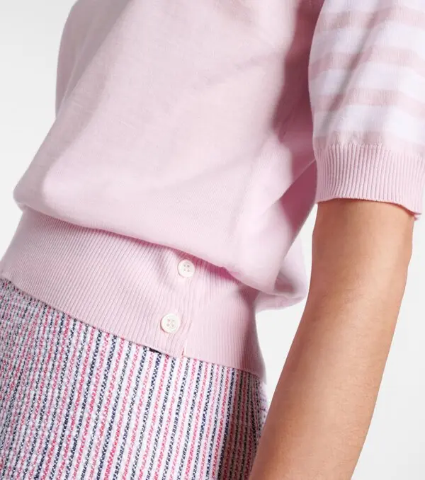 Thom Browne 4-bar Wool Sweater - Pink
