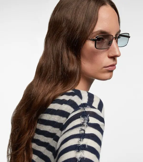 Dior Diorcannage S2u Rectangular Sunglasses - Silver
