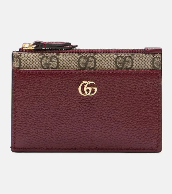 Gucci Gg Marmont Card Holder - Multicoloured