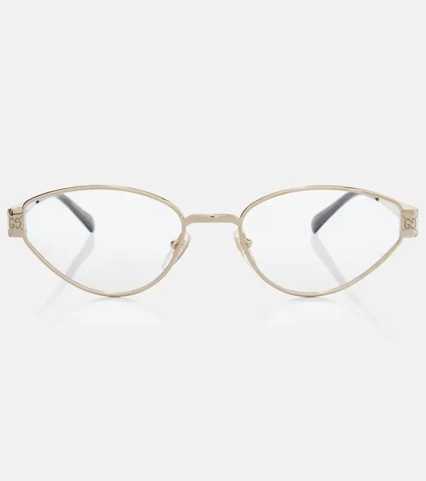 Gucci Ssima Cat-eye Glasses - Gold