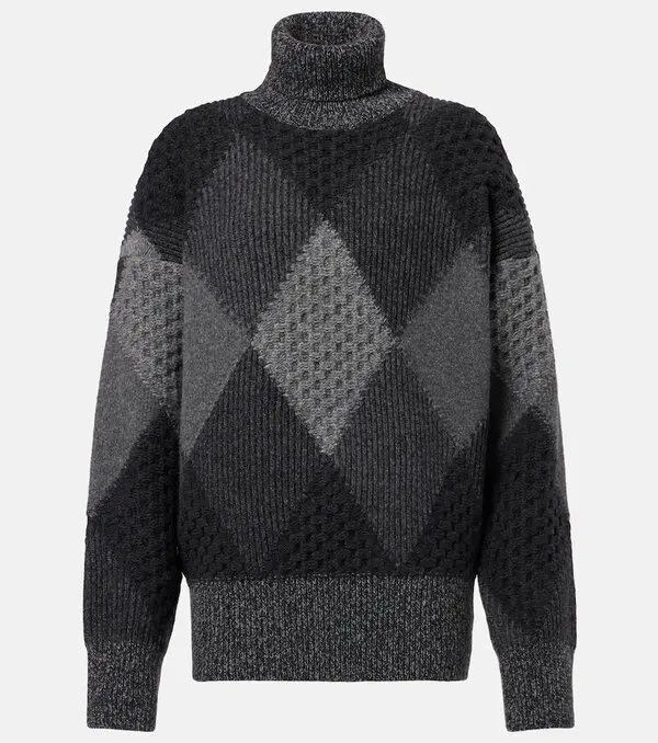 Stella McCartney Virgin Wool Turtleneck Sweater - Grey