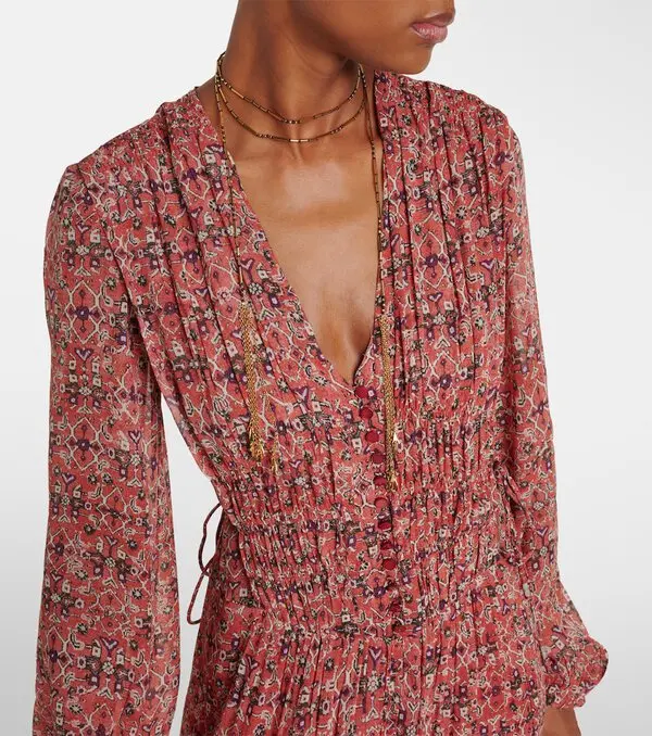 MARANT ETOILE Brianega Maxi Dress - Orange
