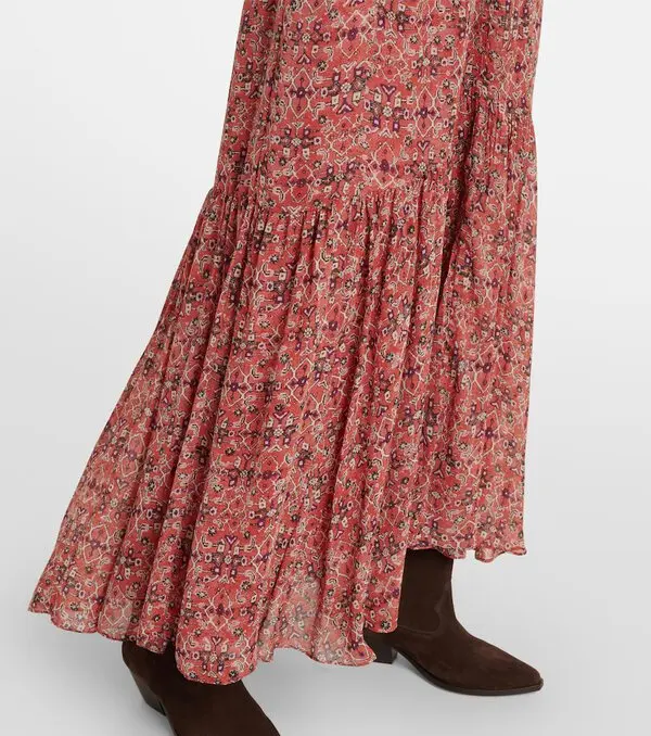 MARANT ETOILE Brianega Maxi Dress - Orange