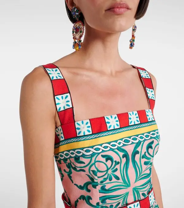 Dolce & Gabbana Taormina Printed Minidress