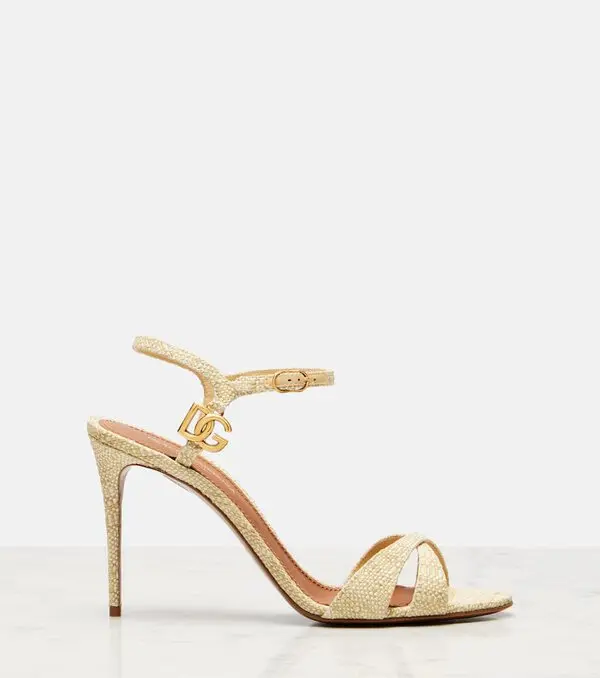 Dolce & Gabbana Raffia-effect Sandals