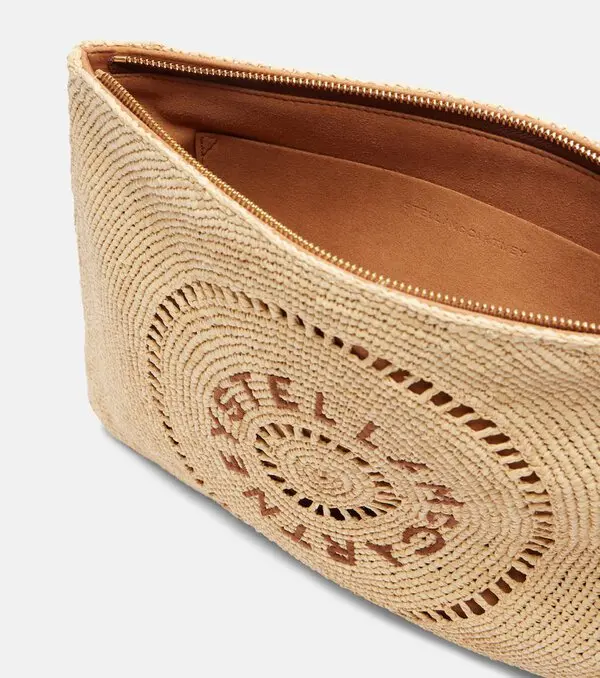 Stella McCartney Logo Raffia Pouch