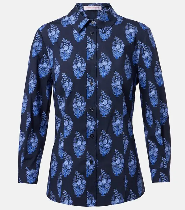 Carolina Herrera Icon Floral Cotton-blend Shirt - Multicoloured
