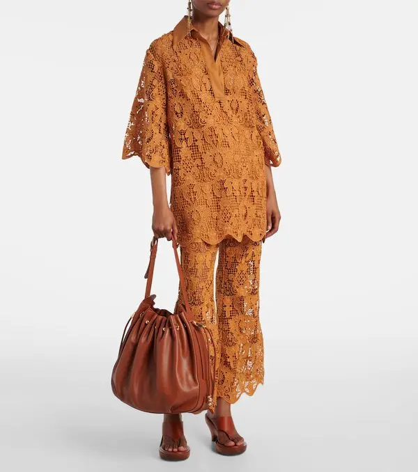 Zimmermann Coco Scalloped Lace Top
