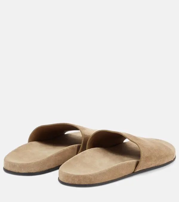 THE ROW Hugh Suede Slides