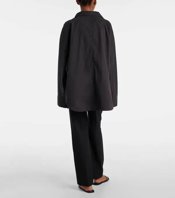 TOTEME Cotton-blend Windbreaker Jacket - Black