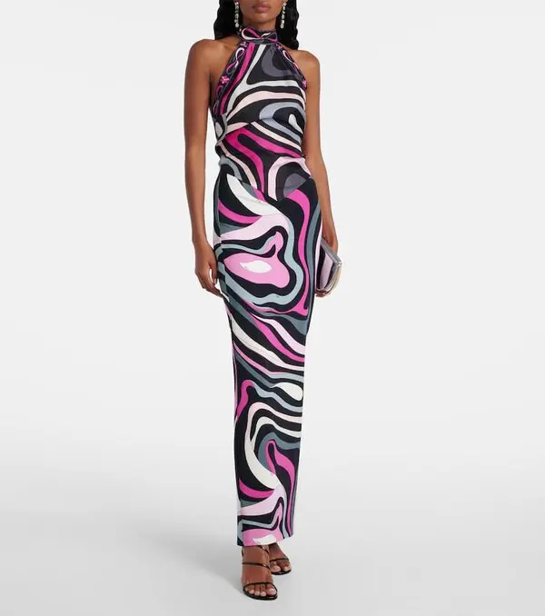 Emilio Pucci Marmo High-rise Maxi Skirt