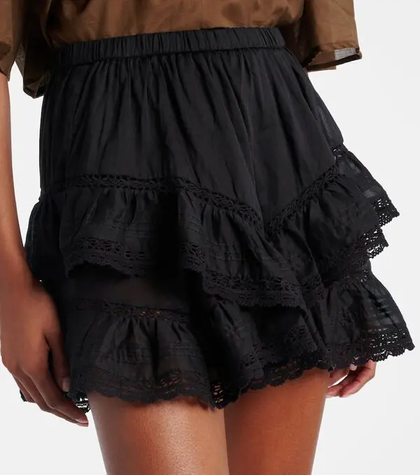 MARANT ETOILE Geana Ruffled Shorts