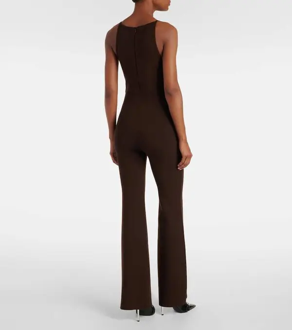 COURREGES Logo Jumpsuit - Brown