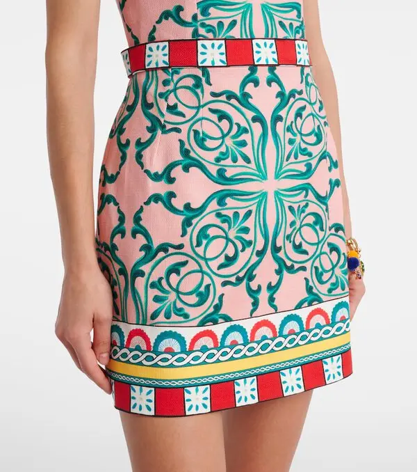 Dolce & Gabbana Taormina Printed Cotton-blend Minidress