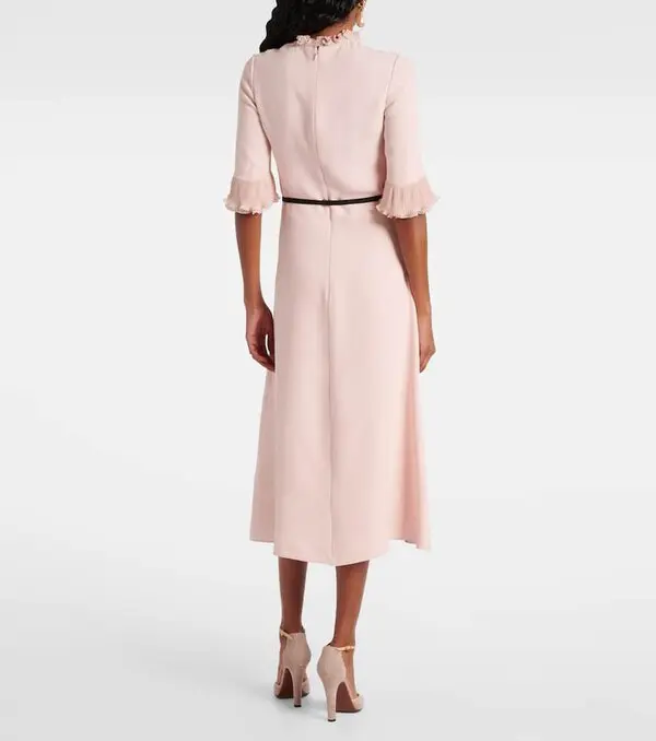 Valentino Garavani Cady Couture Ruffled Midi Dress