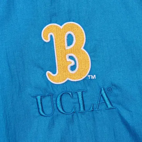 Mitchell & Ness Ucla Bruins Vintage Logo Half-zip Anorak Hoodie Jacket - Blue