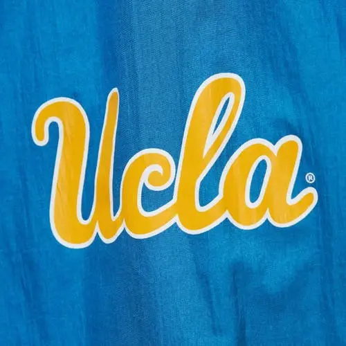Mitchell & Ness Ucla Bruins Vintage Logo Half-zip Anorak Hoodie Jacket - Blue