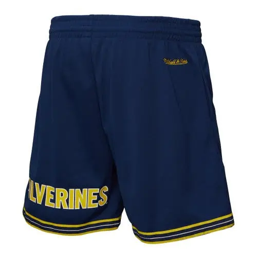 Mitchell & Ness Michigan Wolverines Team Origins Mesh Shorts