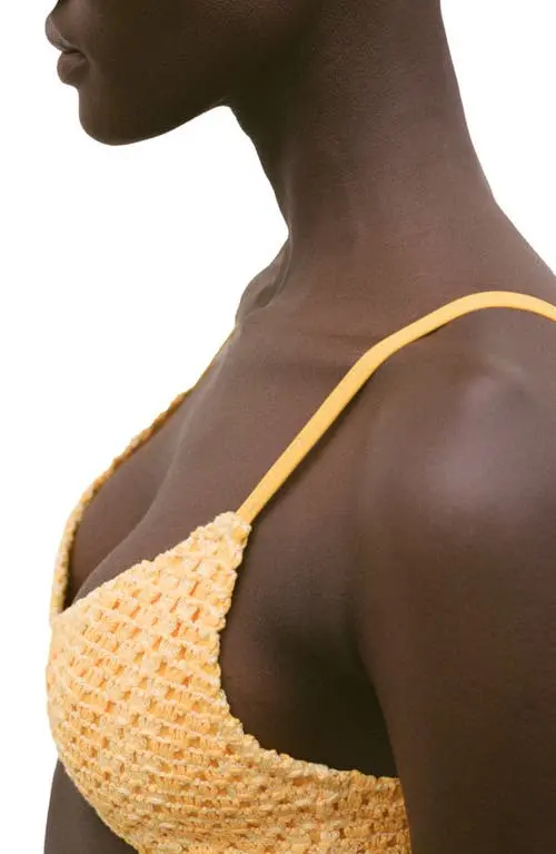 Mango Crochet Bikini Top