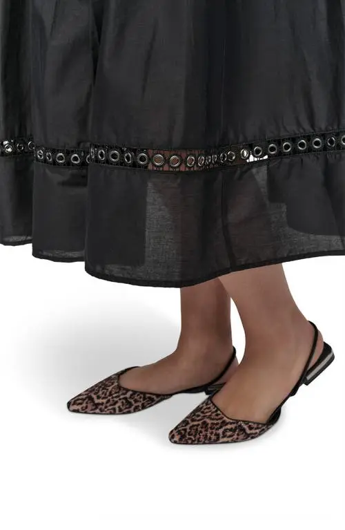 Dkny Drop Waist Cotton Voile Skirt