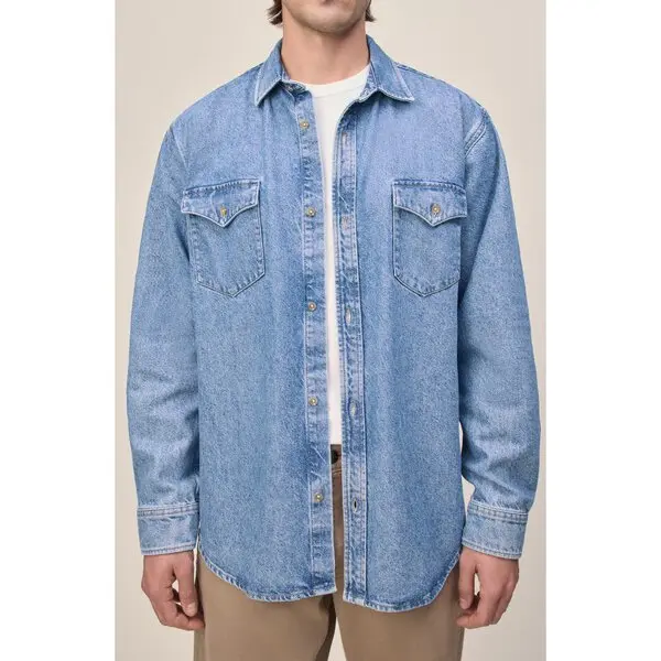 Warp + Weft Det Denim Button-up Shirt