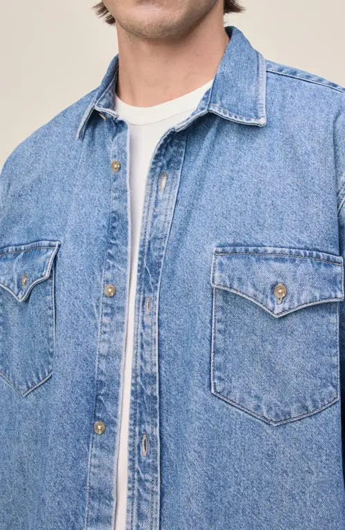 Warp + Weft Det Denim Button-up Shirt