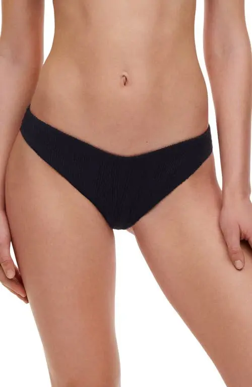 Chantelle Jacquard Tanga Bikini Bottoms - Black