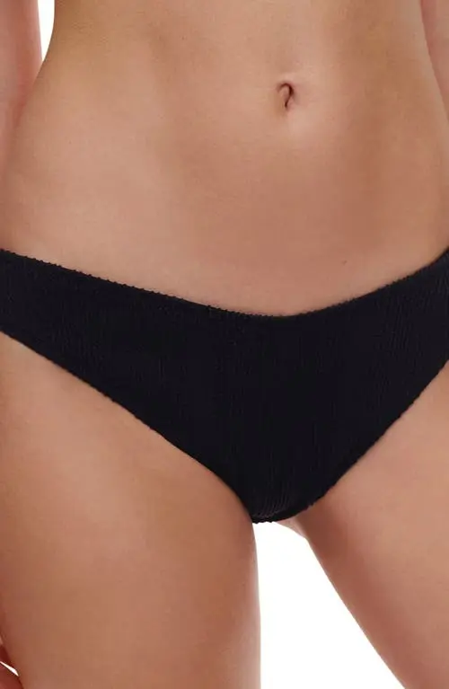 Chantelle Jacquard Tanga Bikini Bottoms - Black