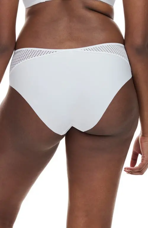 Chantelle Lace Trim Hipster Briefs - White