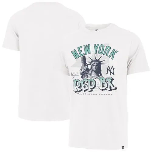 '47 New York Yankees Distressed Statue T-shirt - White