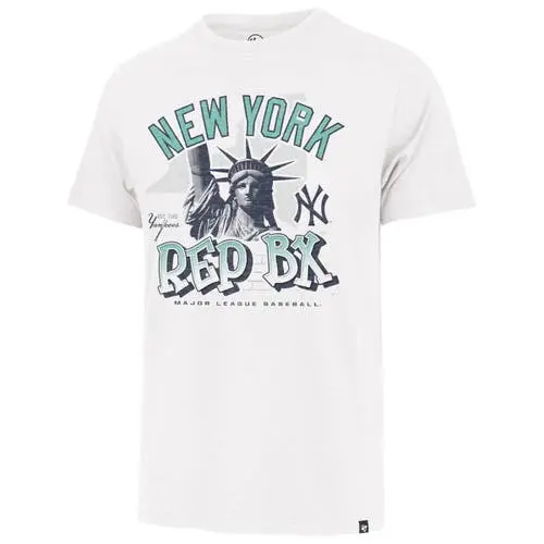 '47 New York Yankees Distressed Statue T-shirt - White