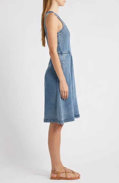 THREAD & SUPPLY Monie Fit & Flare Denim Dress
