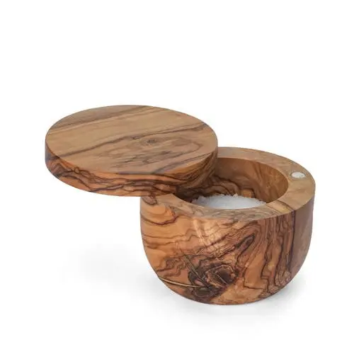 BERARD France Olive Wood Salt Keeper