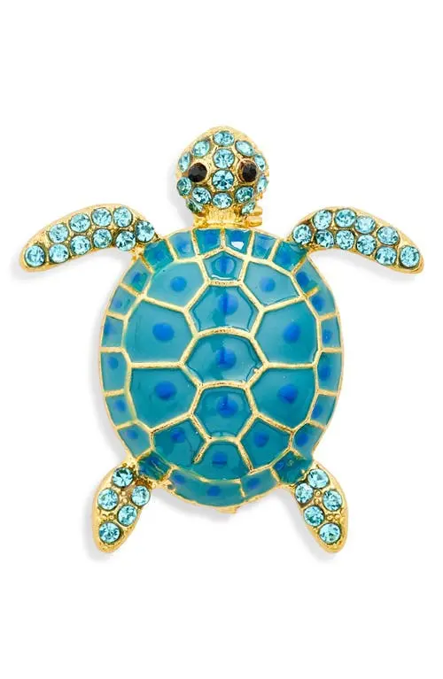 CLIFTON WILSON Turtle Lapel Pin - Green