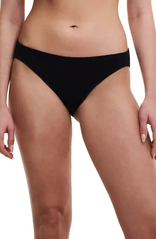 Chantelle Jacquard Bikini Bottom - Black