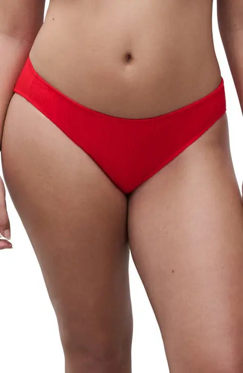 Chantelle Jacquard Bikini Bottom - Cherry Red