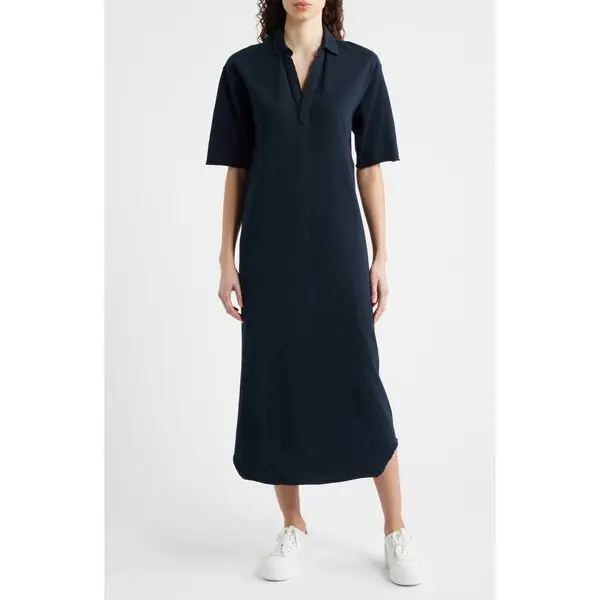 Frank & Eileen Emma Johnny Collar Maxi Dress - British Royal Navy